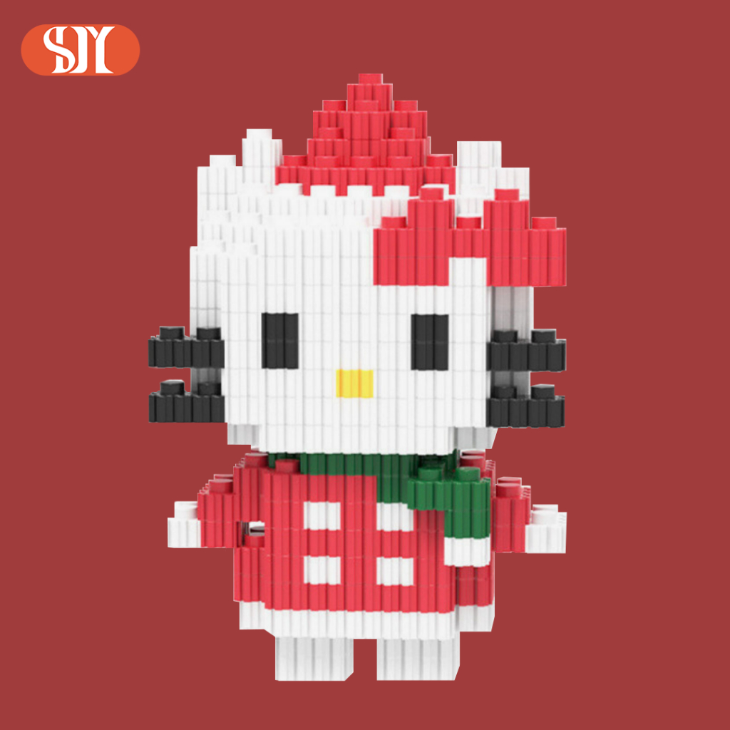 Nano Blocks Bricks Disney Hello Kitty Animation Characters 3D Model ...