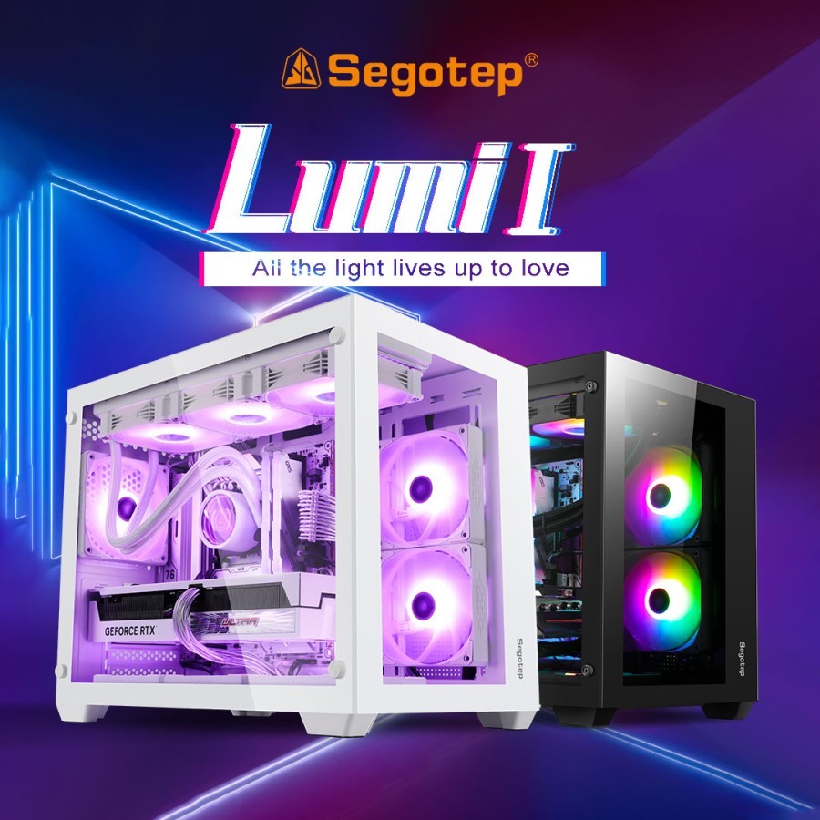 Segotep Lumi M-ATX Tempered Glass Gaming PC Case | Shopee Singapore