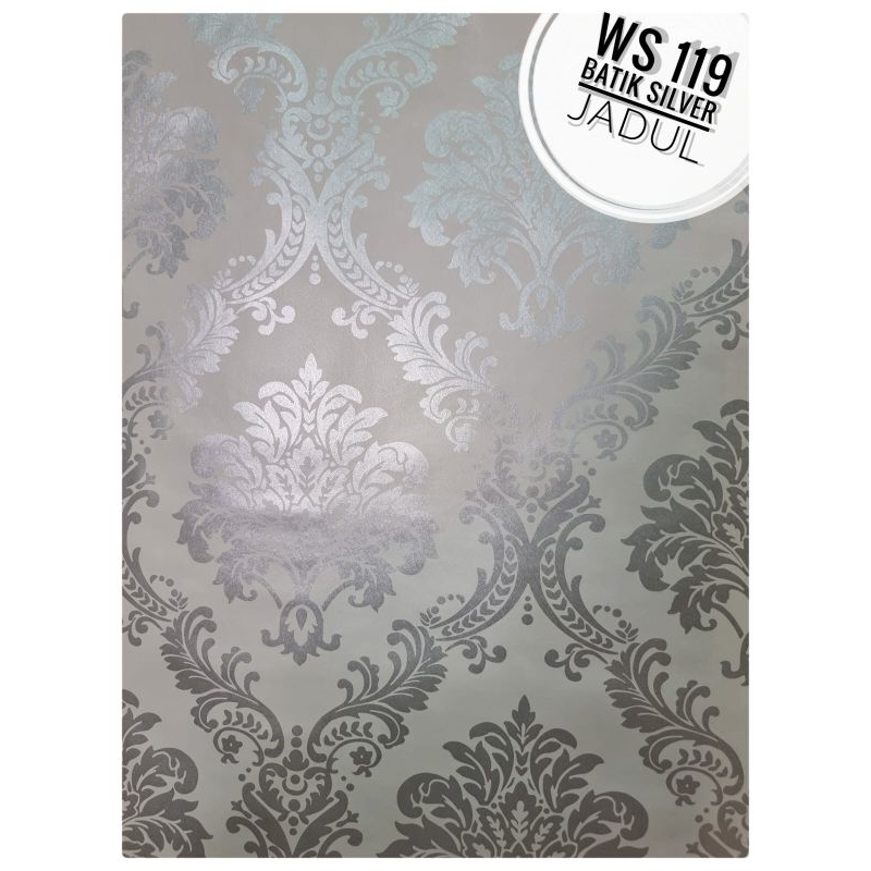 Wallpaper STICKER WS-119 BATIK SILVER Old School | Shopee Singapore