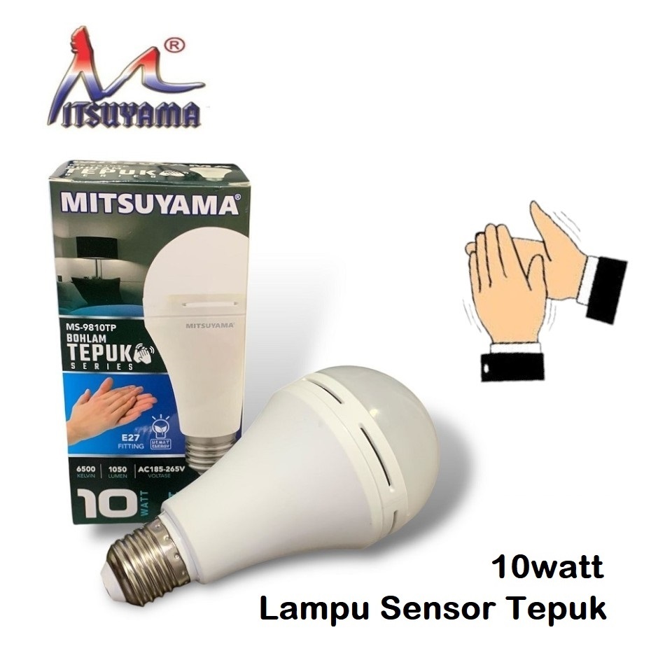 Mitsuyama MS-9810TP 10watt Sound Sensor Light Clap led bulb | Shopee ...