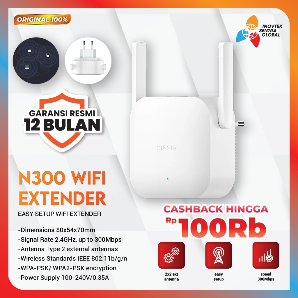 Xiaomi Mi Wifi Range Extender Repeater N300 - Wifi Signal Amplifier ...