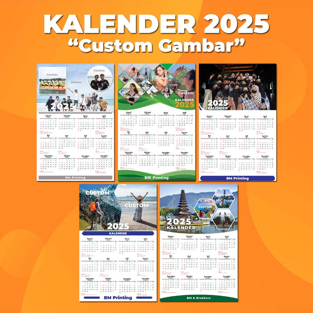 Wall Calendar A3 I Print Calendar 2025 Custom II Wall Calendar II One ...