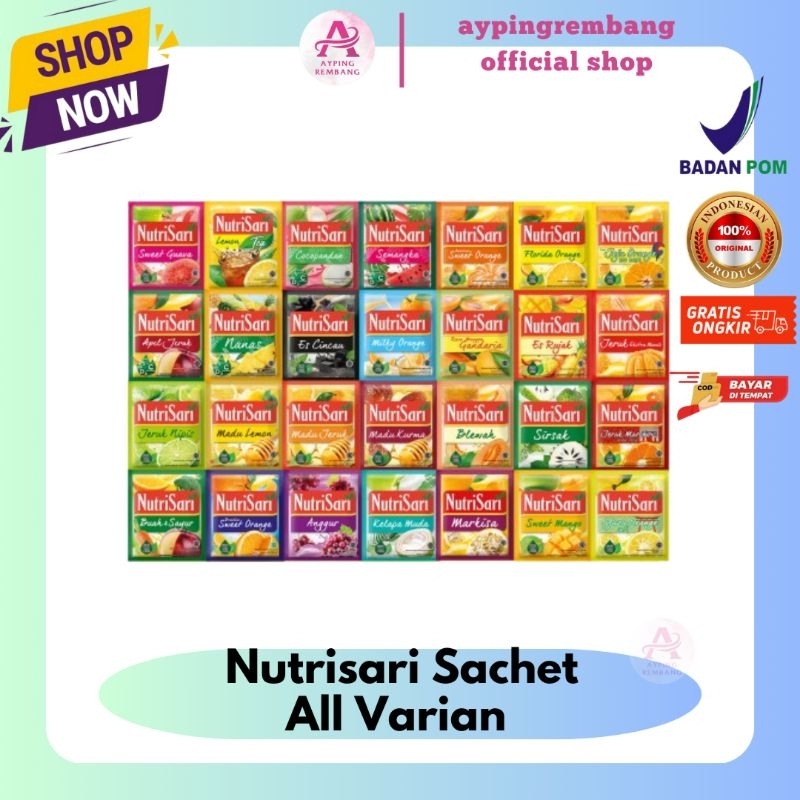 Nutrisari Renceng Sachet All Variants (1 Plan contains 10 Pcs) | Shopee ...