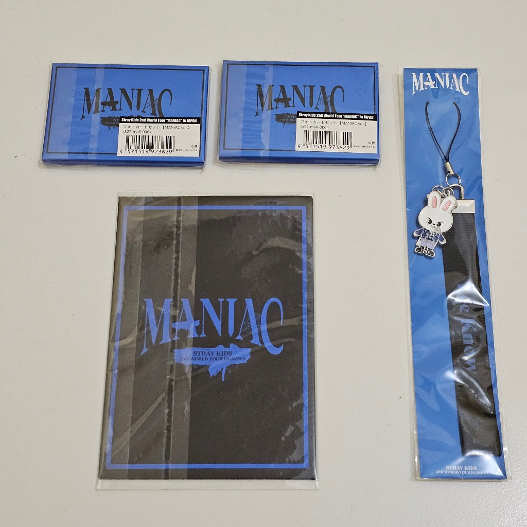 Maniac JP Stray Kids Goods Version V1 & V2 LIGHTSTICK NACHIMBONG STRAP ...