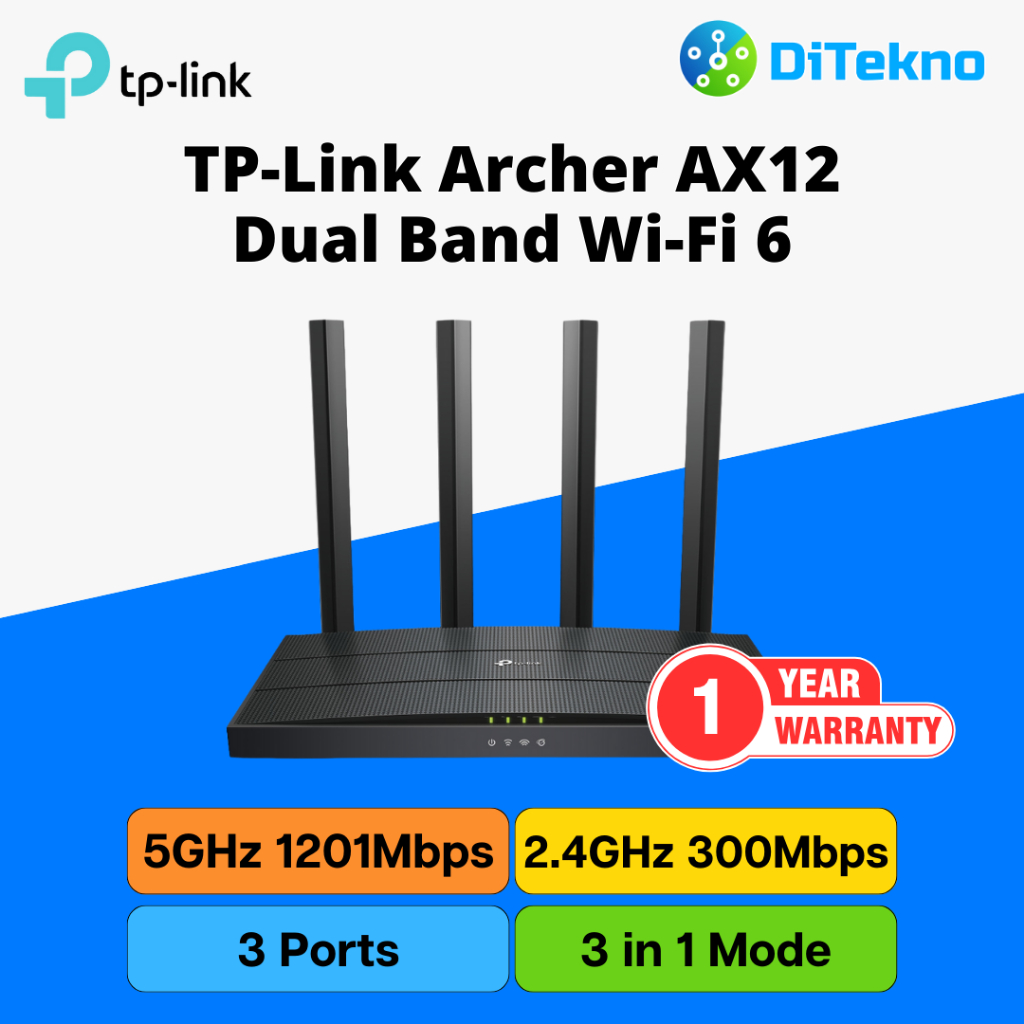 TP Link Archer AX12 WiFi 6 Router Dual Band 5G Router | Shopee Singapore