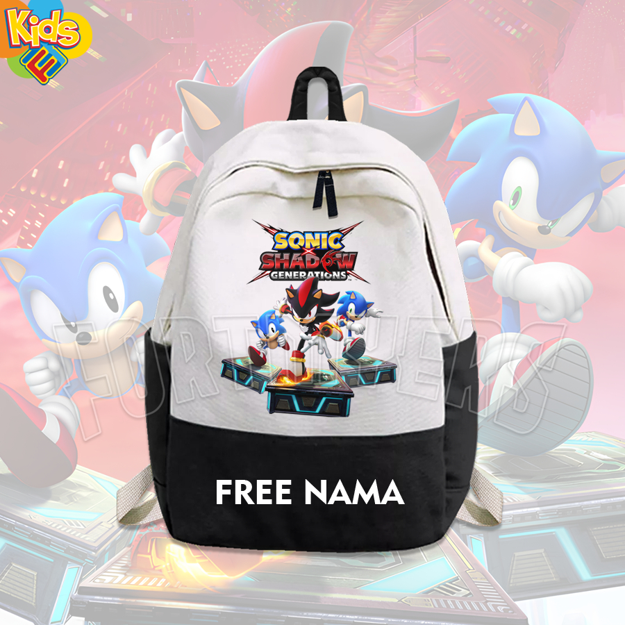 Children's BACKPACK SONIC X SHADOW GENERATIONS CHILDREN'S SCHOOL BAG ...