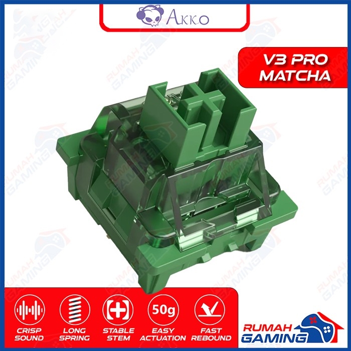 AKKO - V3 - Matcha Green PRO - Switch - 3 PIN - 50g - PCB Mount ...