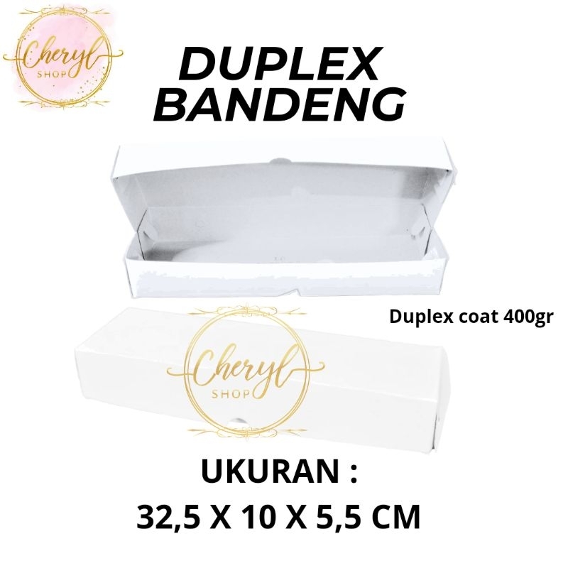 PUTIH (10 Pcs) DOS / DUS Duplex PLAIN WHITE BANDENG UK 32,5 X 10 X 5,5 ...