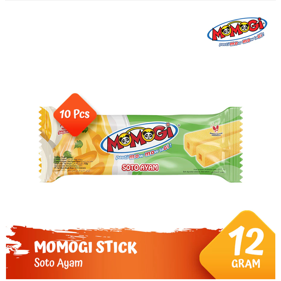 Momogi SOTO CHICKEN Flavored Snack Stick (1 box contains 10 pcs @12 ...