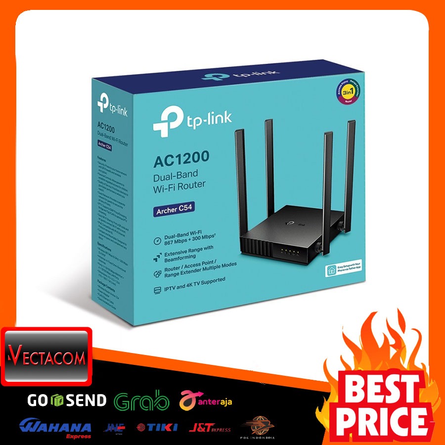 Tp-link Router Archer C54 AC1200 Dual-band Wifi Router Support 5G ...