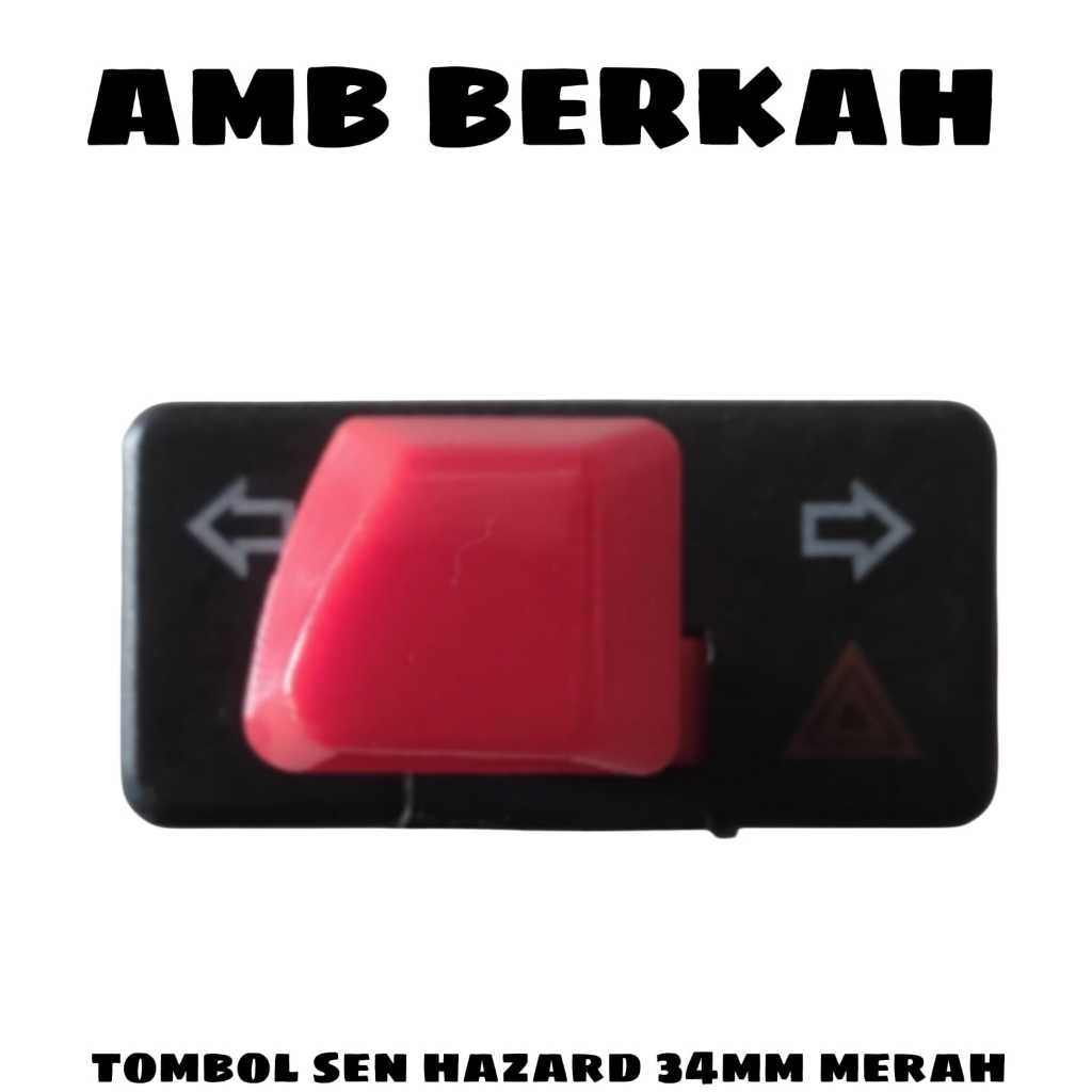 TOMBOL MERAH RED HAZARD TURN SIGNAL BUTTON (34MM) | Shopee Singapore