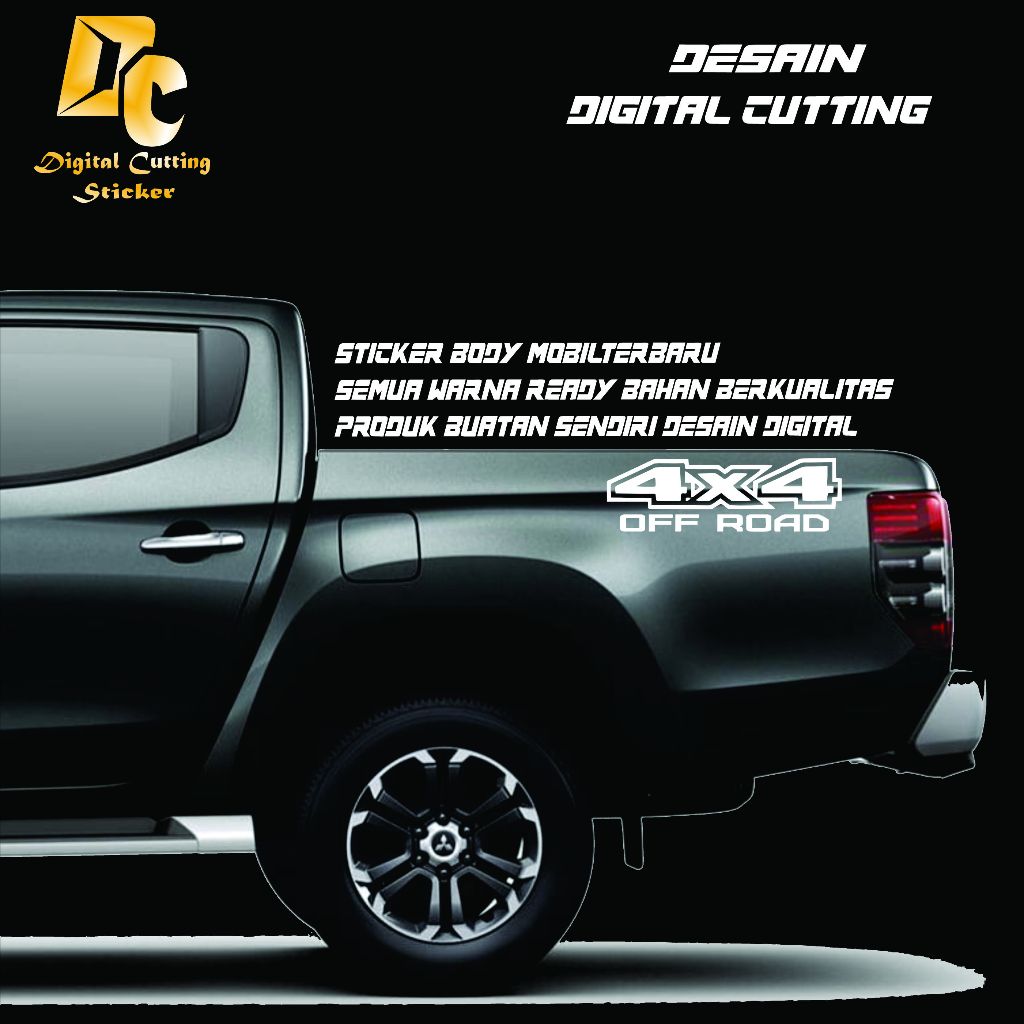 Car STICKER CUTTING STICKER 4 X 4 OFF ROAD HILUX STRADA TRITON RANGER ...