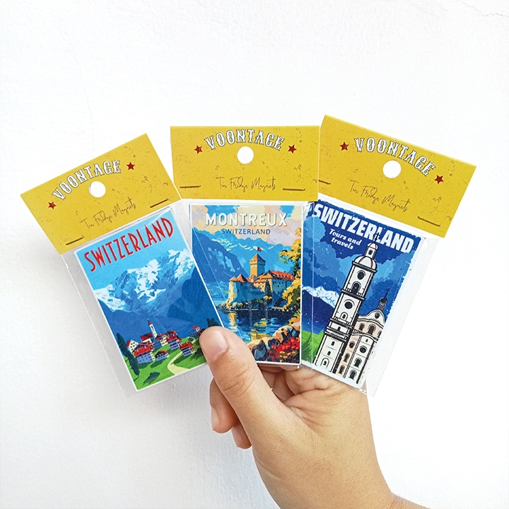 Swiss switzerland souvenir iron refrigerator magnets | Shopee Singapore
