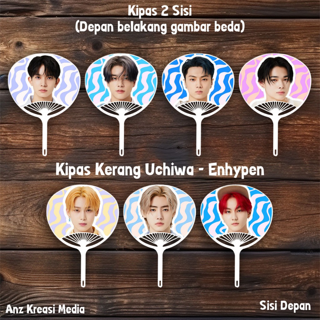 Enhypen SHELL FAN - ENHYPEN UCHIWA FAN - KPOP SOUVENIR | Shopee Singapore