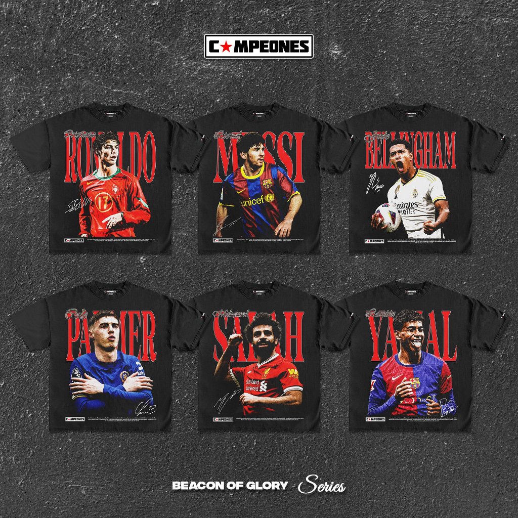 Campeones - Oversize Boxy Tshirt - Football Player Cristiano Ronaldo ...