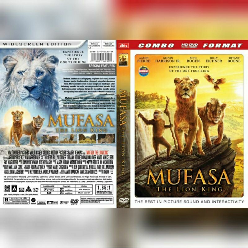 DVD Mufasa 2025 (Aaron Pierre) | Shopee Singapore