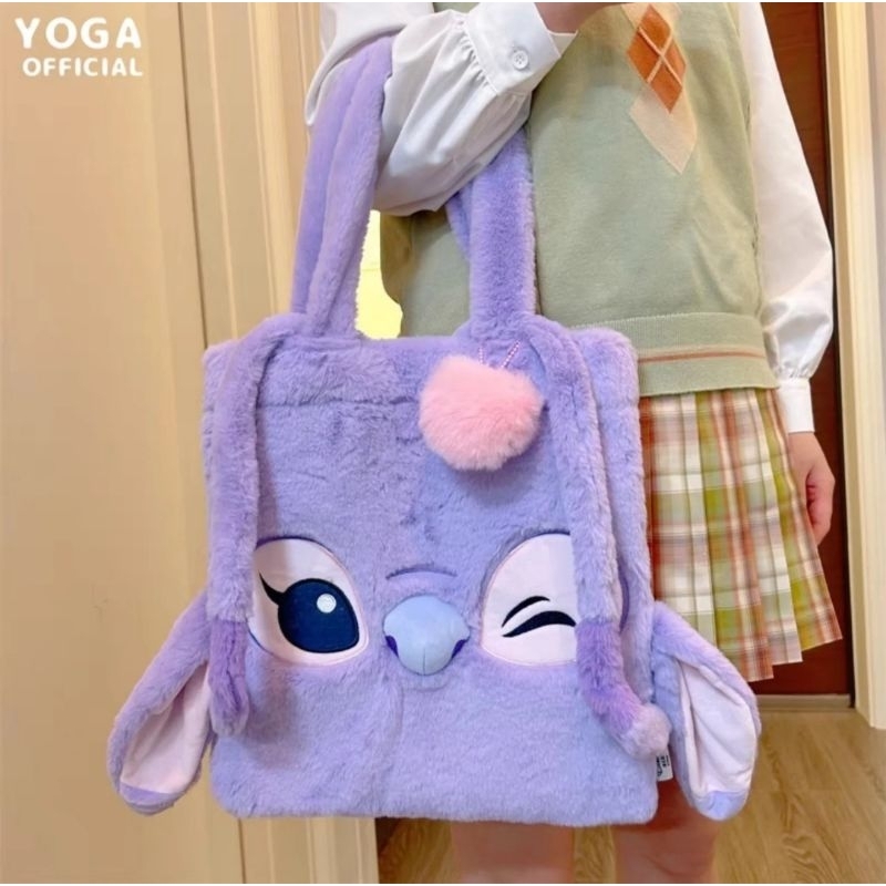 Disney Stitch Angel Shouderbag lick pump | Shopee Singapore