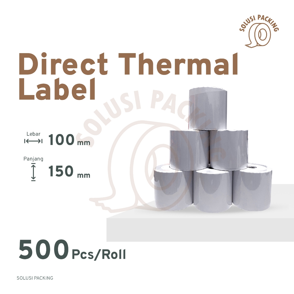 Thermal Direct Label Thermal A6 100mm x 150mm x 500 Roll Stack Sheets ...