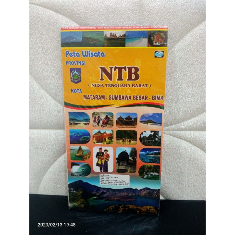 Tourist map of NTB province/Kota Mataram/City of Bima/Large Sumbawa ...