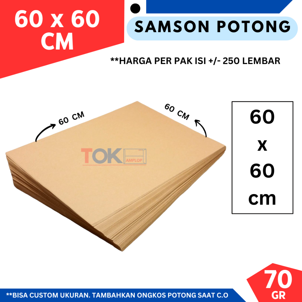 Samson PAPER 60x60 contains 250 lbs / CRAFT PAPER | Shopee Singapore