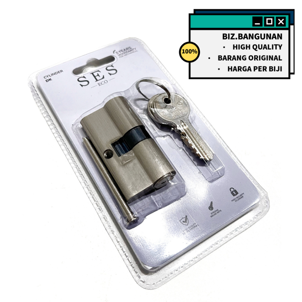 Ses ECO Large Cylinder Lock - 3 Child Key Brass Door Cylinder | Shopee ...