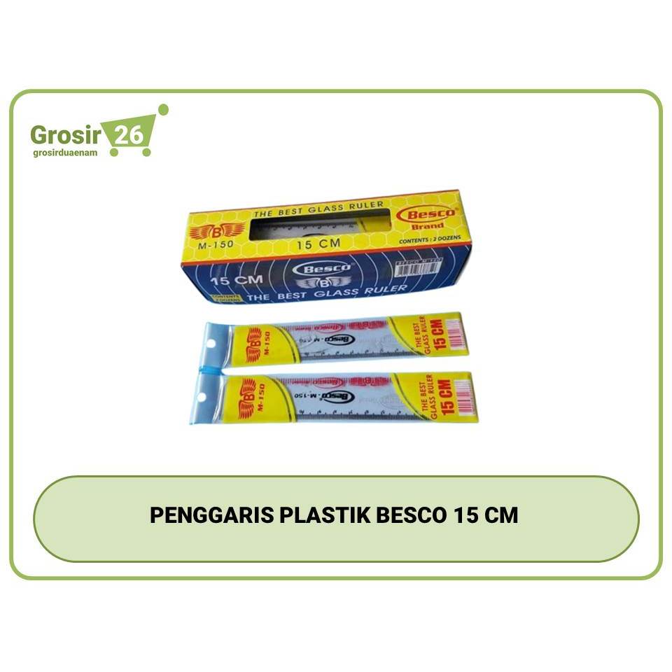 Besco PLASTIC RULER 15 CM (1 PCS) | Shopee Singapore