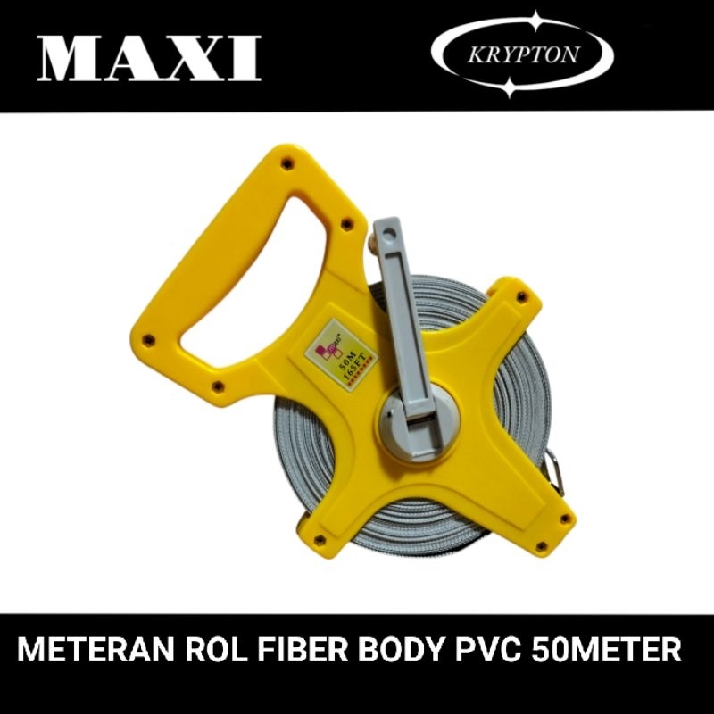 Maxi meter fiber roller 50 meters pvc body (100% accurate measuring ...
