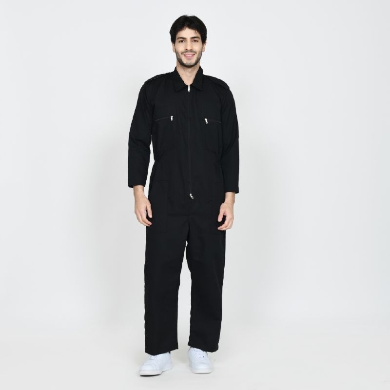 Wearpack Plain Safety Coverall Black Mechanic Project Work Clothes ...