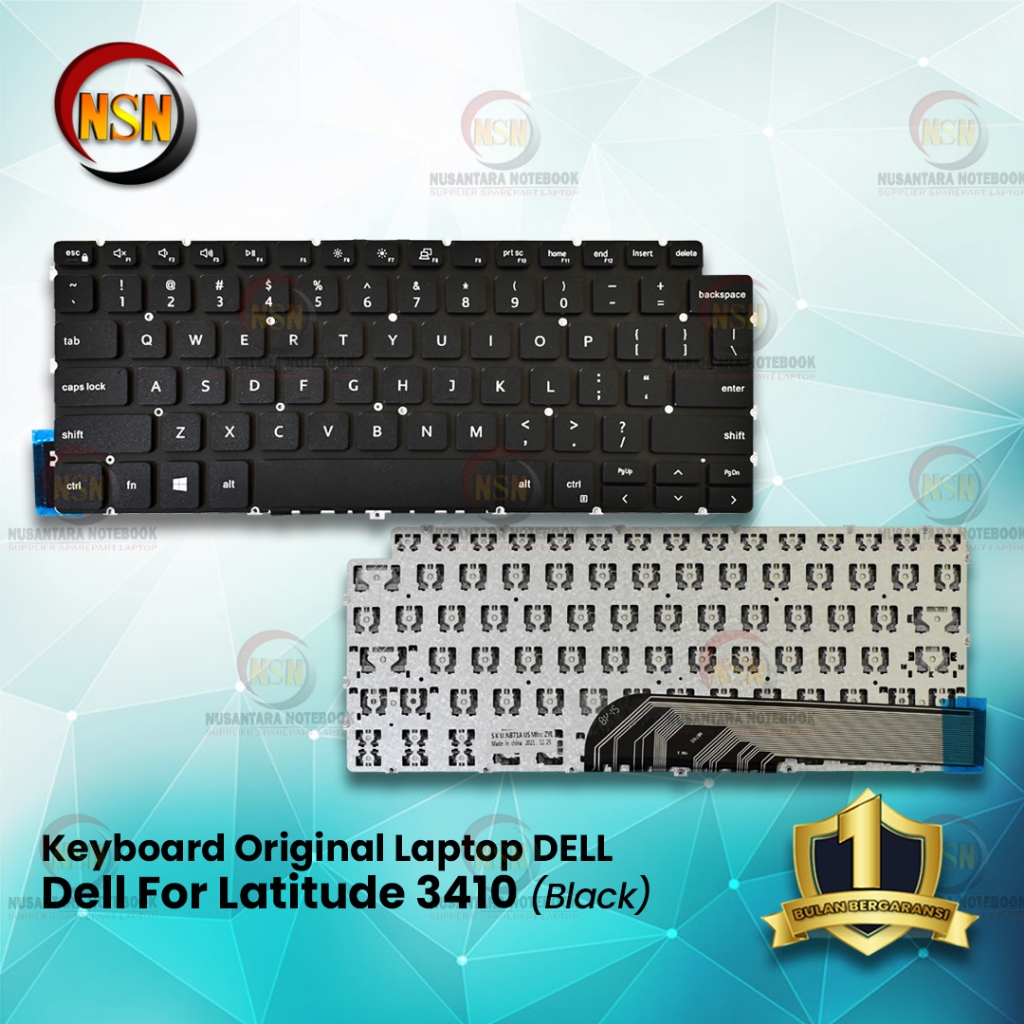 Original Laptop Keyboard For DELL LATITUDE 3410 (Black) | Shopee Singapore