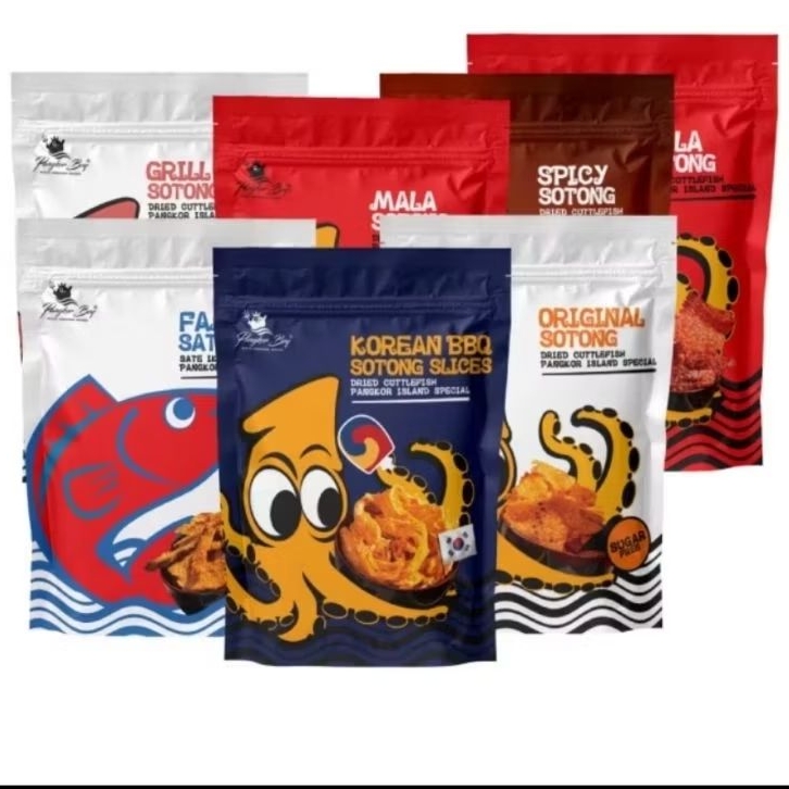 (halal)Dried Cuttlefish Series Mala Sotong/ Original Sotong/Spicy ...