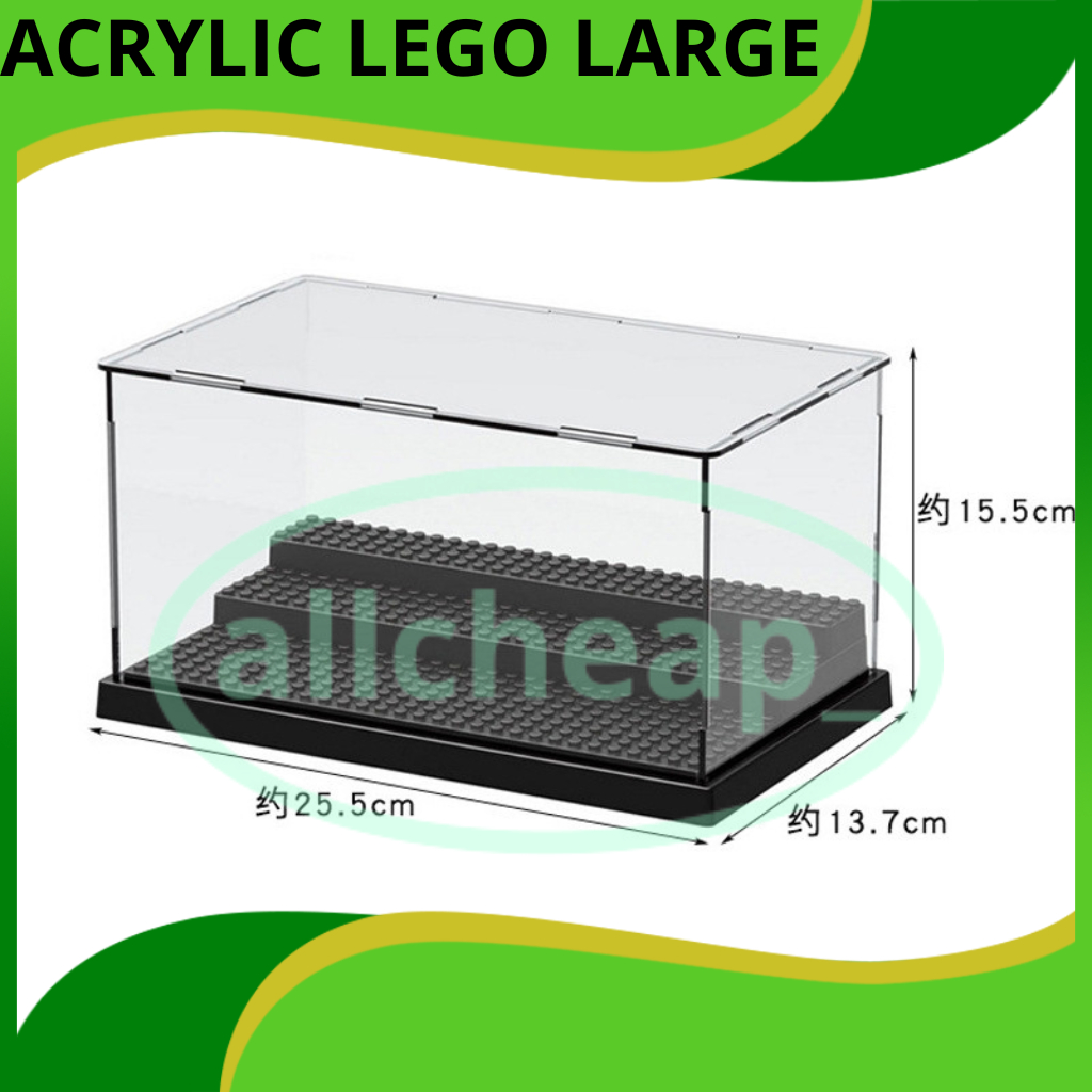 Bricks BASE PLATE MINI DISPLAY BOX BRICK MINIFIGURE ACRYLIC DISPLAY ...