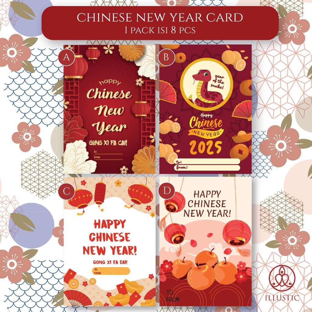 Chinese New Year Greeting Card Chinese New Year 2025 Greeting Card ...
