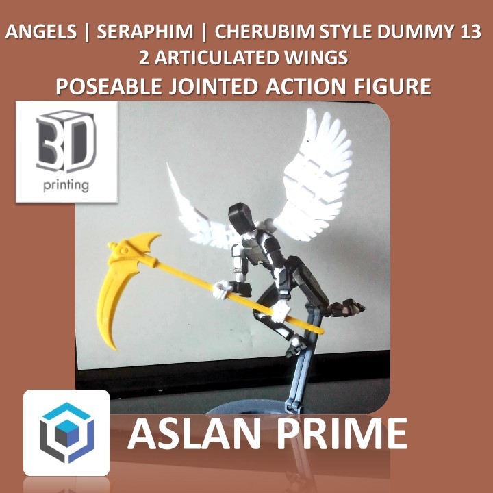 DUMMY 13 TITAN 13 T13 ANGELS SERATHIM CHERUBIM 2 ARTICULATED WINGS ...