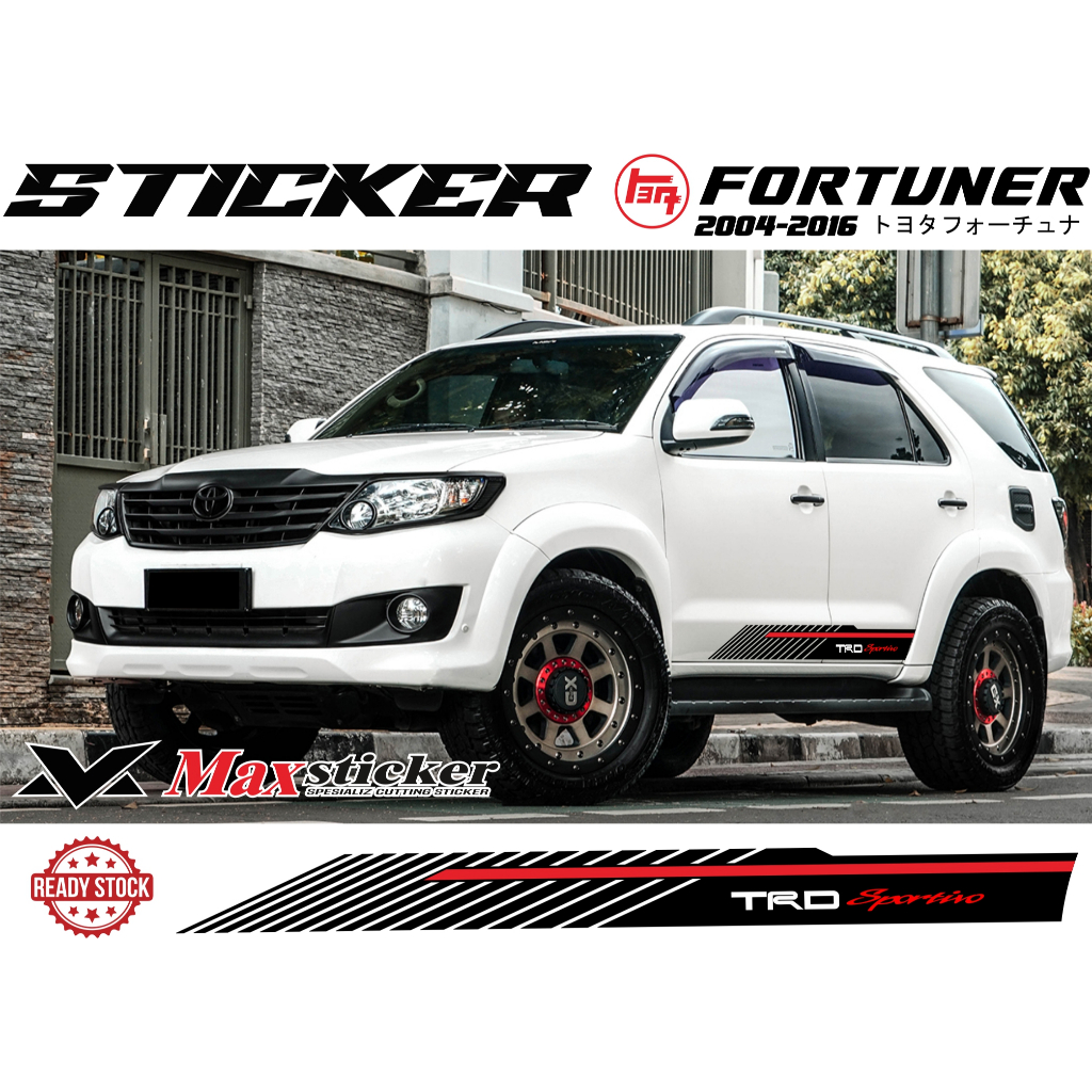 Sticker list for 2004-2016 toyota fortuner car body cutting stickers ...