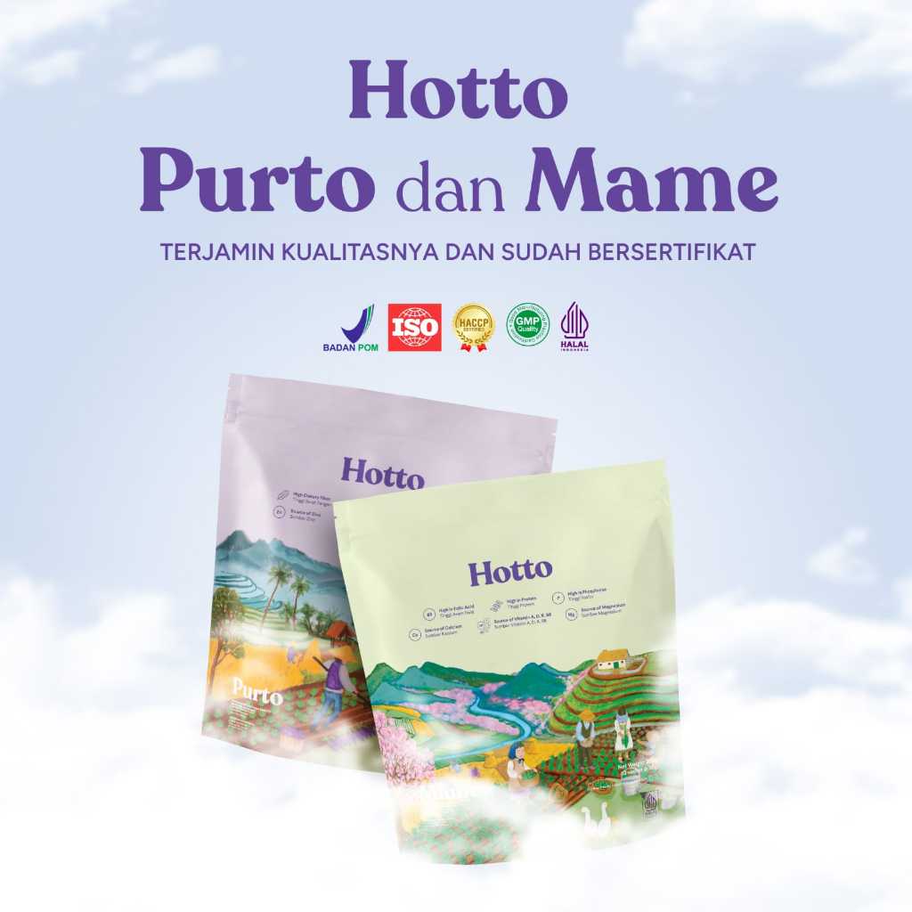UNGU Hotto Mame Multigrain with Edamame & Hotto Purto Purple Sweet ...