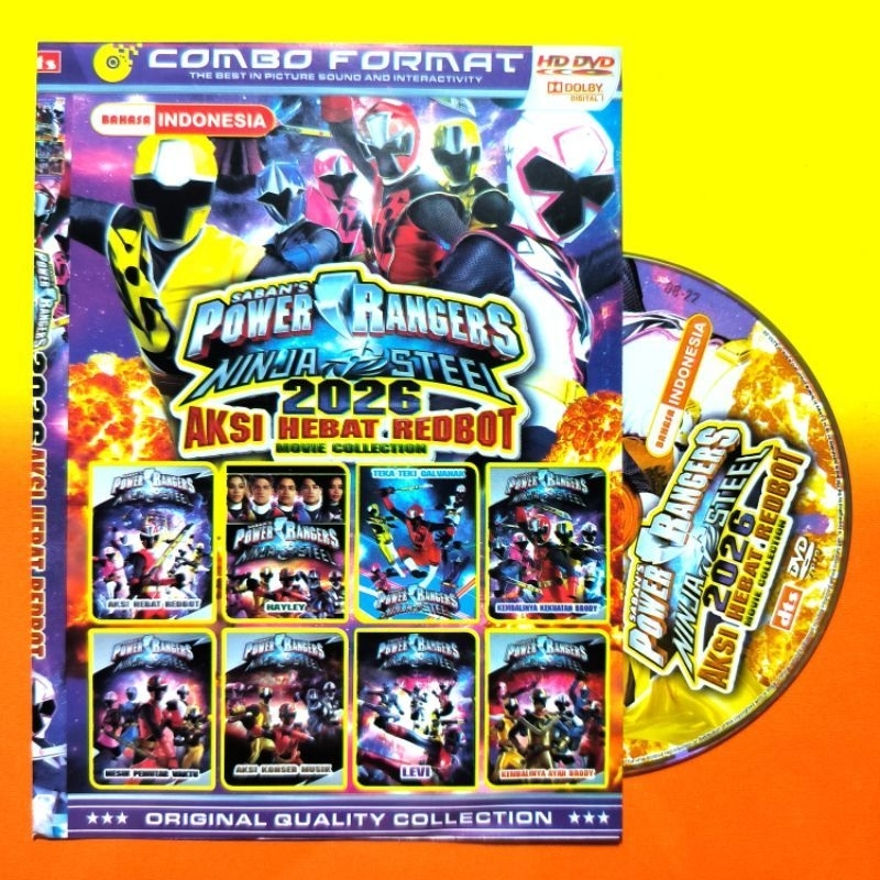Indonesian Language DUBBING DVD POWER RANGERS Cassette-Latest POWER ...