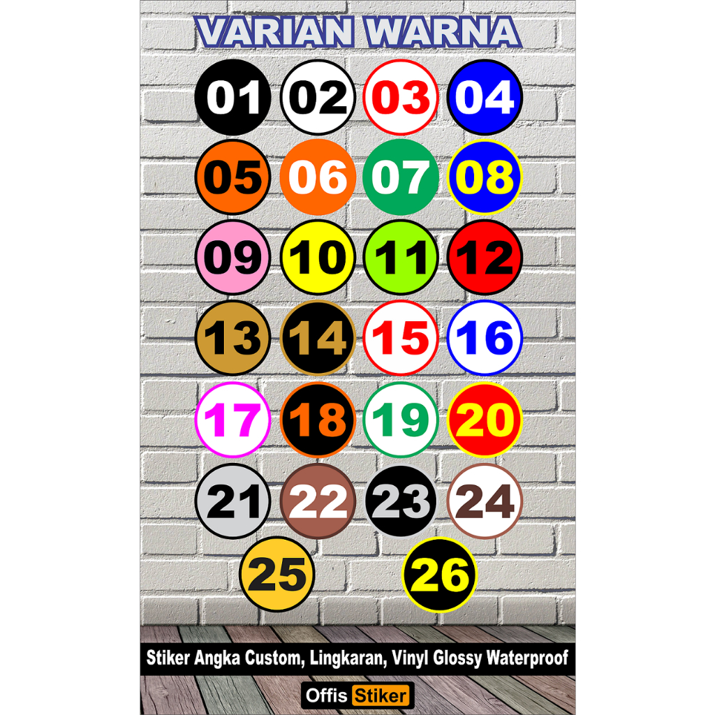 MINIMAL Custom Circle Stickers, 5 cm diameter, Glossy Waterproof Vinyl ...