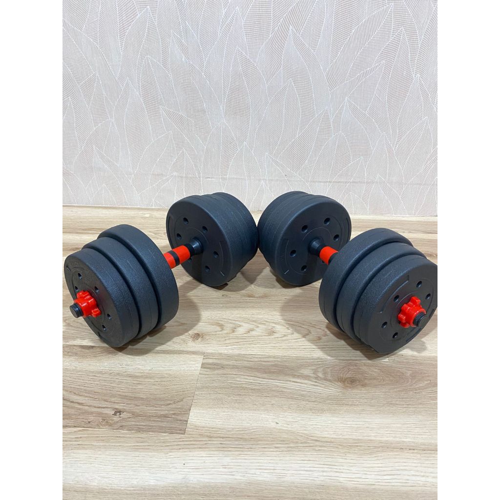 PERALATAN Potence DSP20 Dumbbell Barbell set 20 kg Fitness Equipment ...