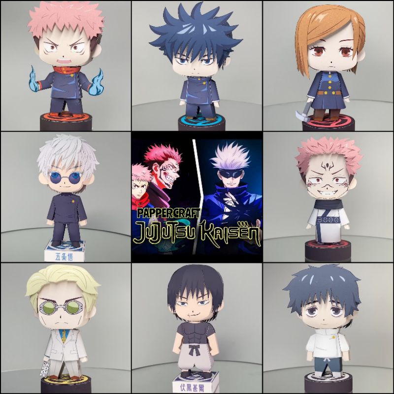 Jujutsu Kaisen Paper craft anime yuji itadori satoru gojo breadfruit ...