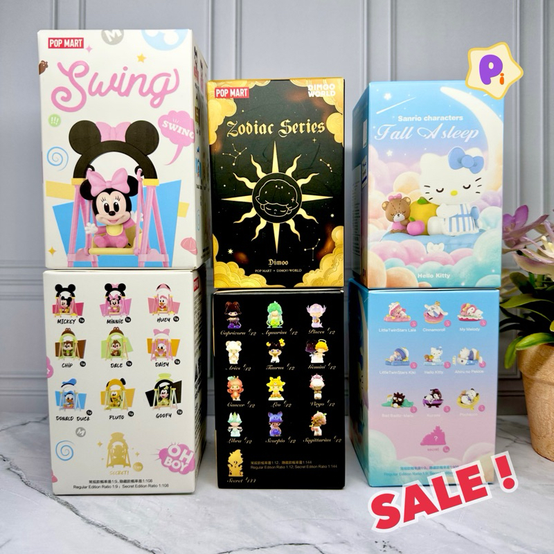 Ready ORIGINAL! Pop MART Blind Box Figure Dimoo Zodiac / Disney Swing ...