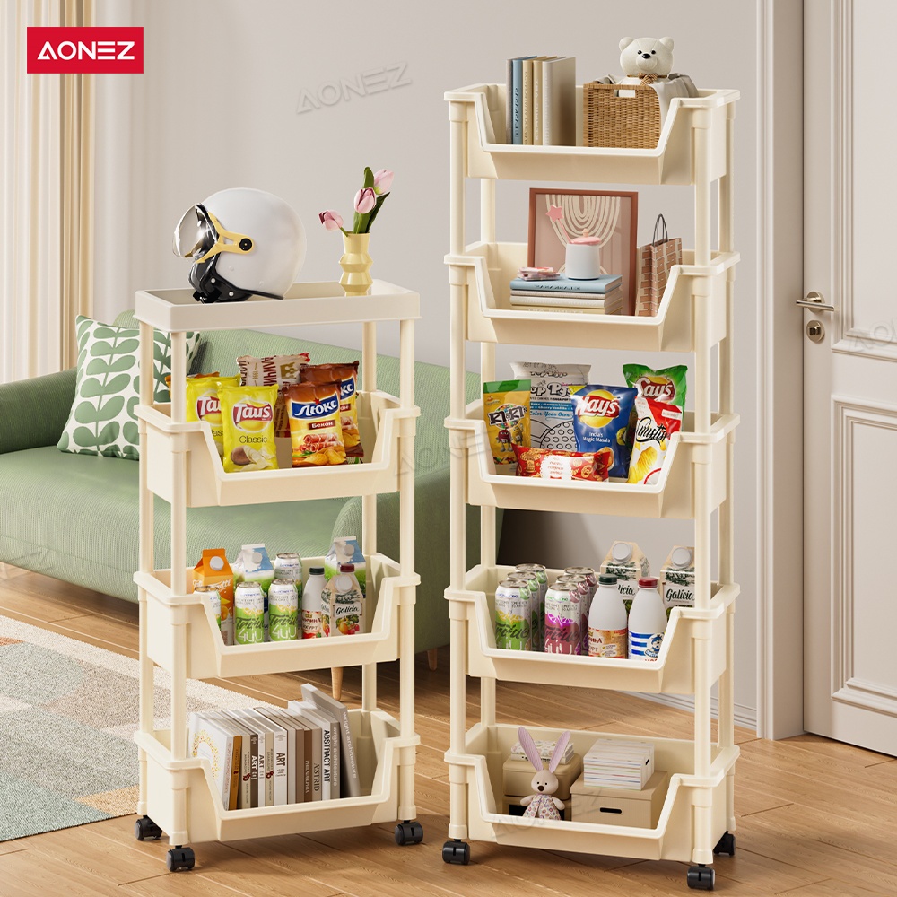 Aonez Multi-Purpose Stacking Shelves Storage Shelves Bedroom Shelves ...