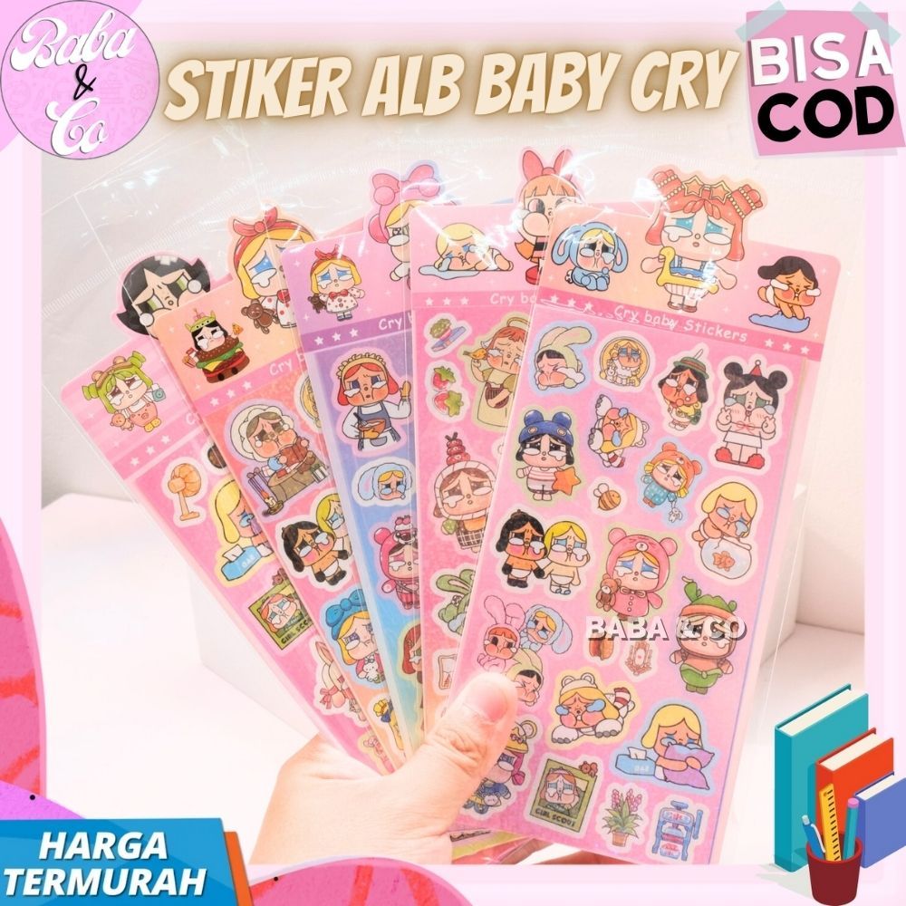 BABY CRY ALB STICKER ALB STICKER 1 SHEET BABY CRY CUTE UNIQUE CUTE ...