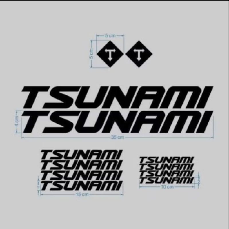 Tsunami Fixie Bike Stickers Complete for Fixie Frames | Shopee Singapore