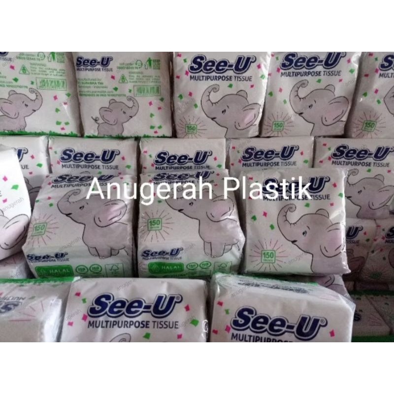 See u pop up multi purpose tissue contains 10 pcs | Shopee Singapore