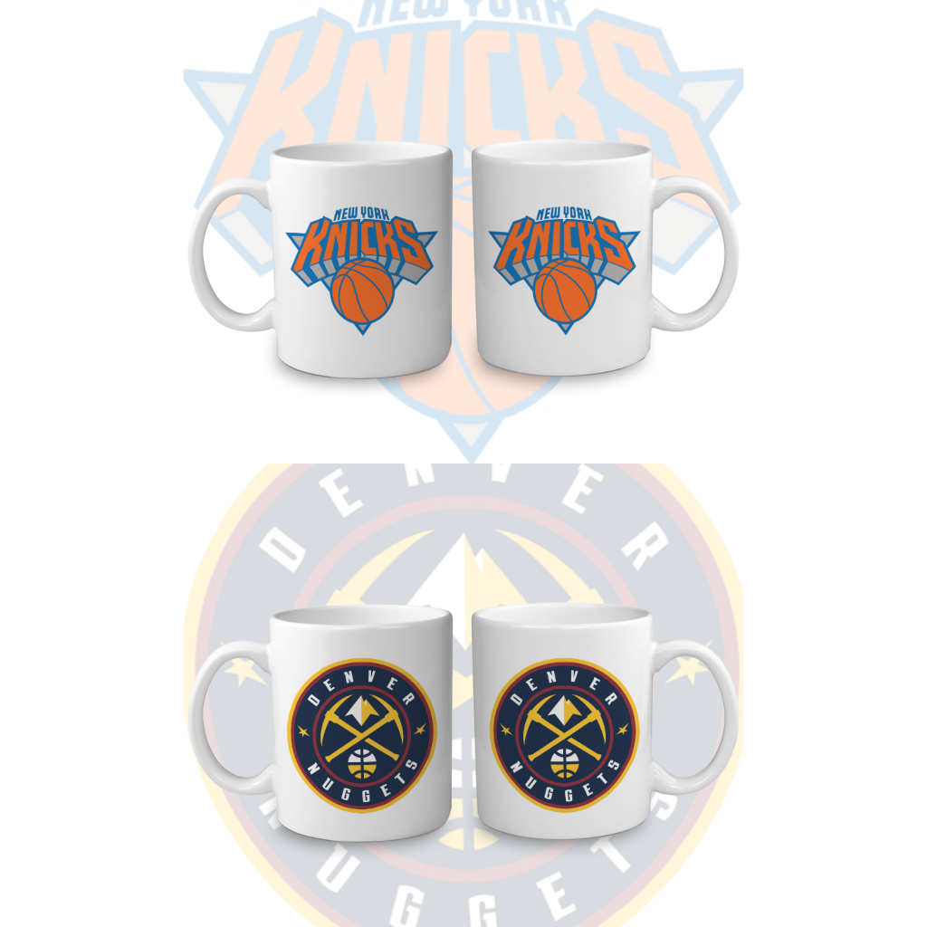 Mug Glass/ Gift/ Hampers/ - Nba New York Knicks/ Denver Nuggets ...