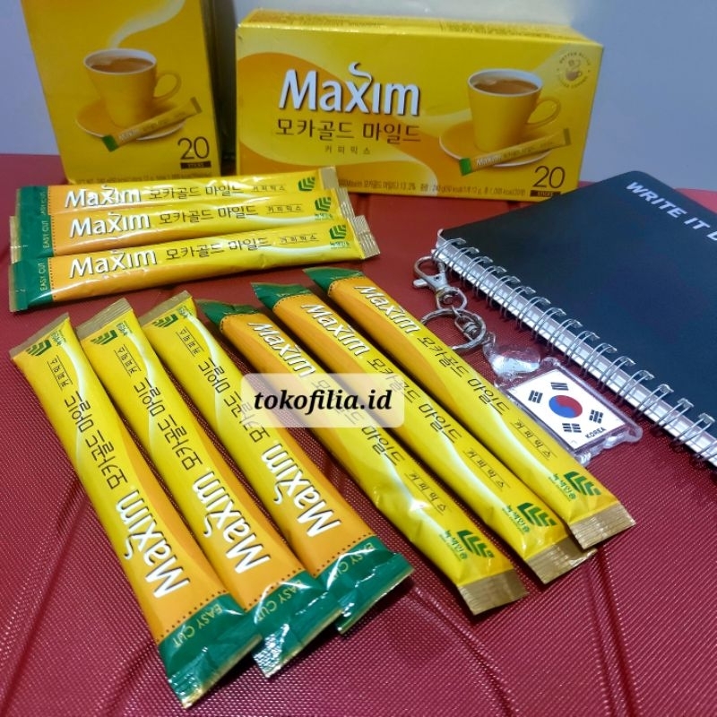 Korean Instant Coffee Maxim Gold Coffee Drakor Coffee Original Korea ...