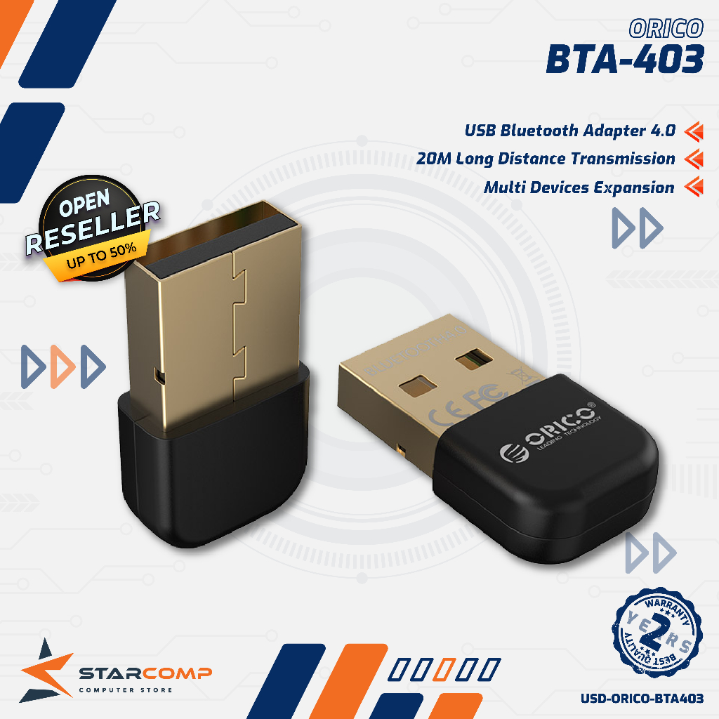 Orico BTA-403 USB Dongle Bluetooth Receiver Adapter 4.0 | Shopee Singapore
