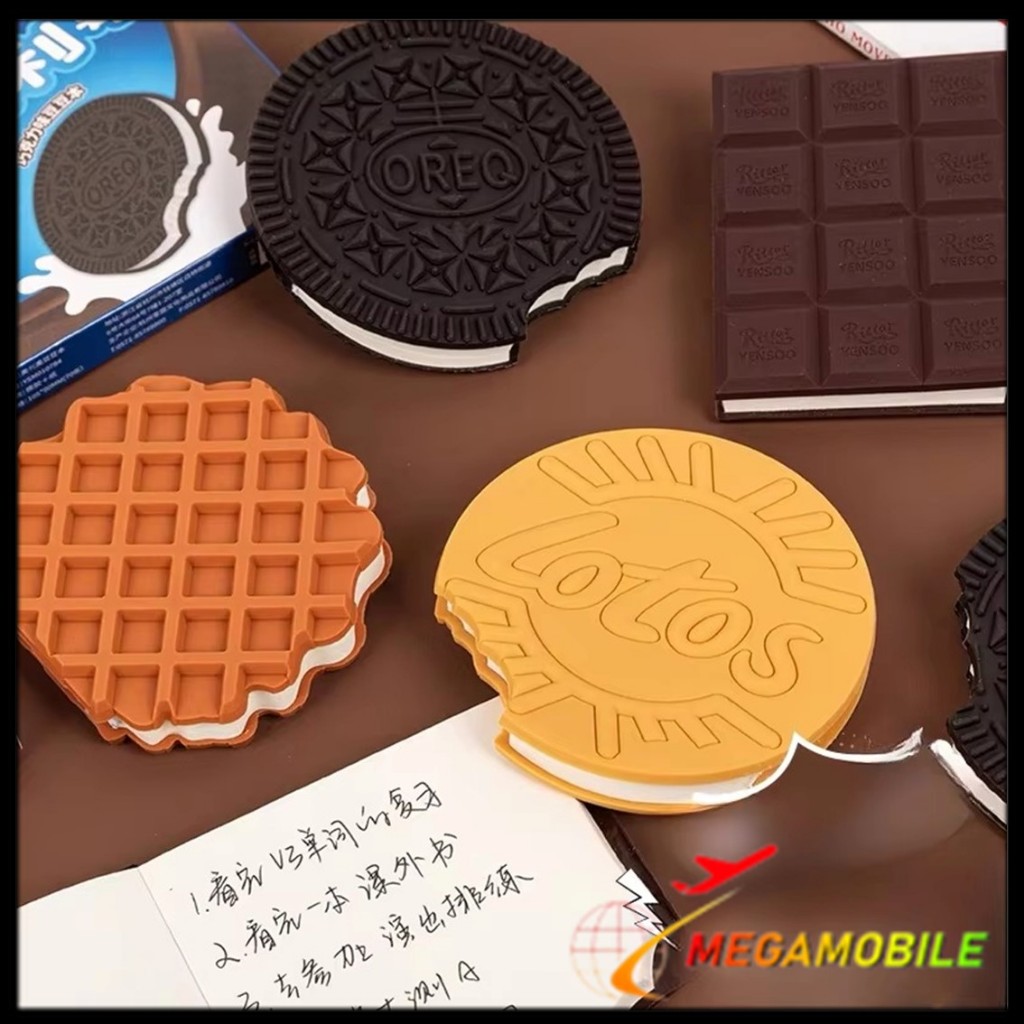MM Notebook Notes Memo Cookie Chocolate Shape Fragrant Aroma Small ...
