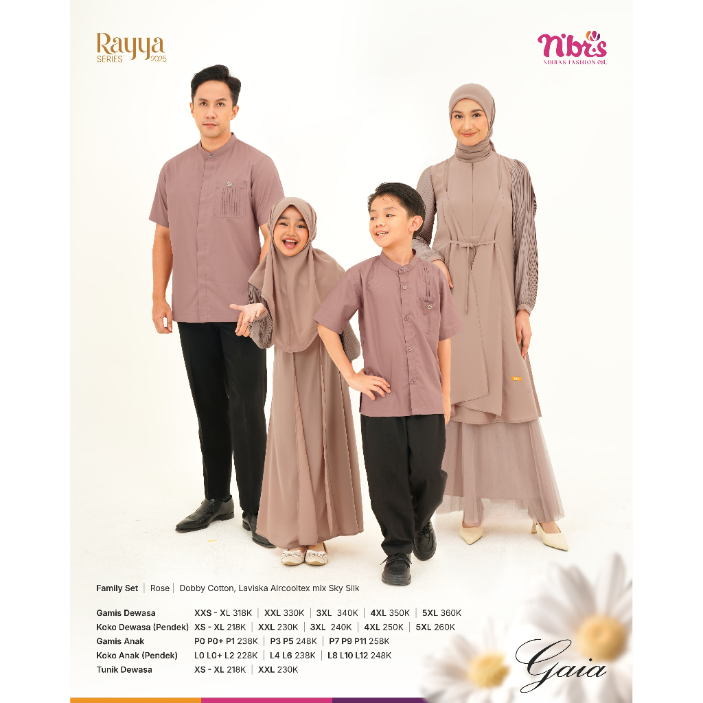 RAYYA SERIES NIBRAS GAIA ROSE 2025 - COUPLE NIBRAS GAIA ROSE 2025 ...