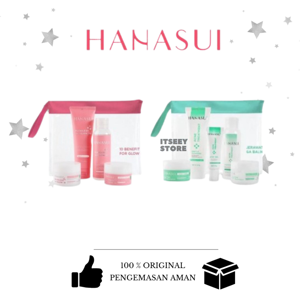 Hanasui Glow Expert Series (4 pcs Free Pouch) Hanasui Acne Treatment ...